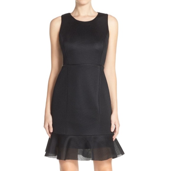 Andrew Marc | Dresses | Marc New York Scuba Mesh Fit And Flare Dress ...